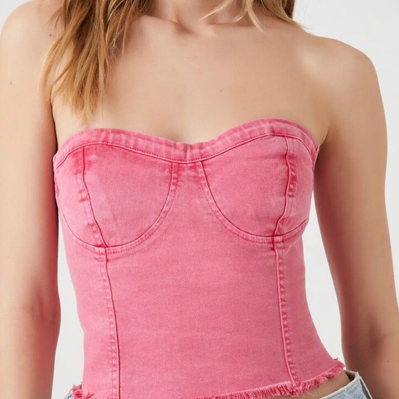 Forever 21 | Tops | Sweetheart Denim Tube Top | Poshmark